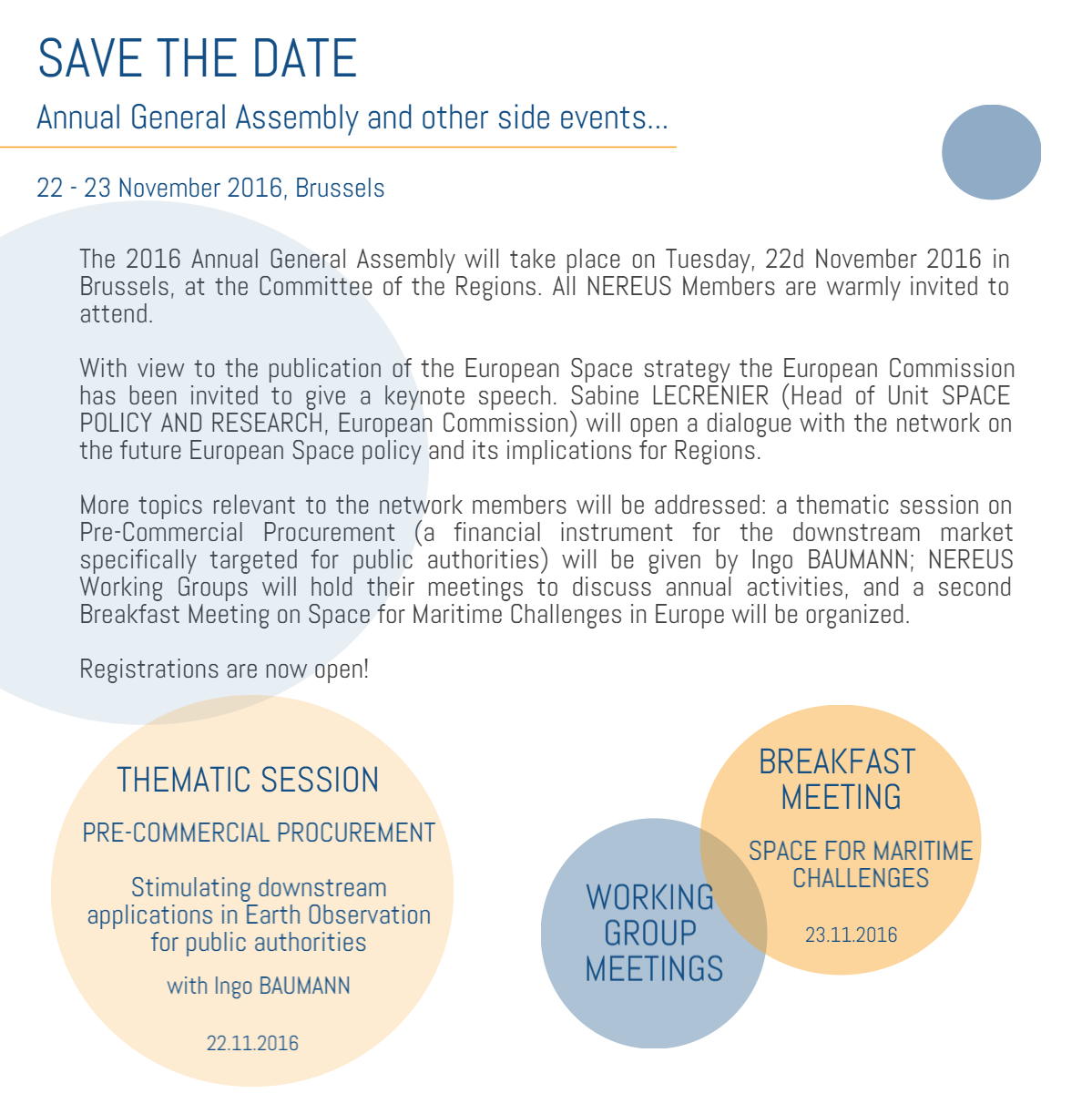 NEREUS General Assembly 2016 : NEREUS | NEREUS